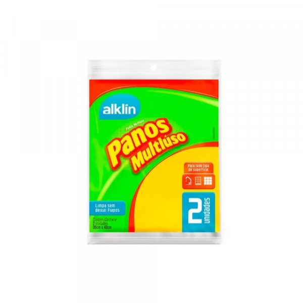 Paño Alklin Amarillo Multiuso x 2 unidades – Portal Distribuidora ...