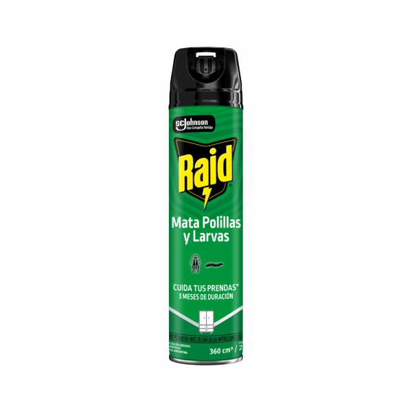 Insecticida Raid Antipolillas y Larvas 360 ml – Portal Distribuidora – Comprá desde casa